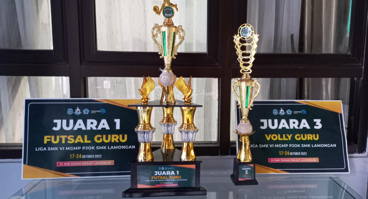 Juara 1 Futsal dan Juara III Volly LIGA SMK KE VI Se-Wilayah Lamongan – SMKN I KALITENGAH